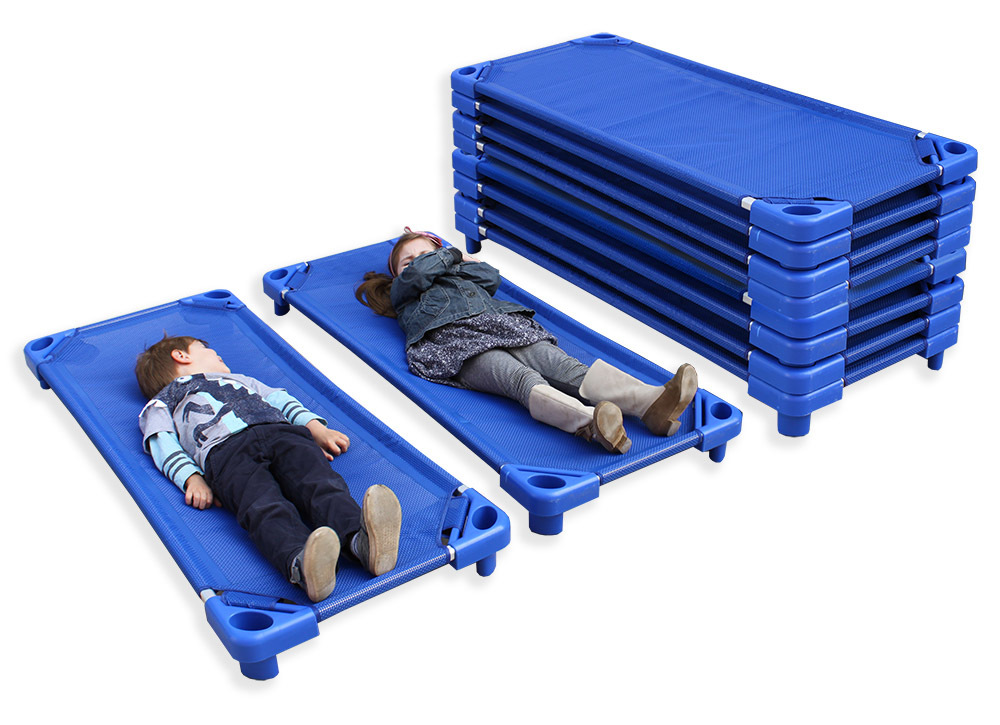 Stacking Sleep Beds - Set of 10 with Castors