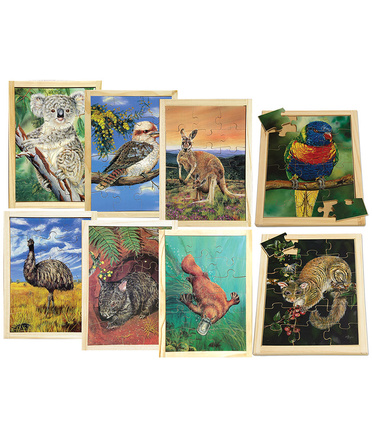 Australian Animals Puzzle - Set of 8