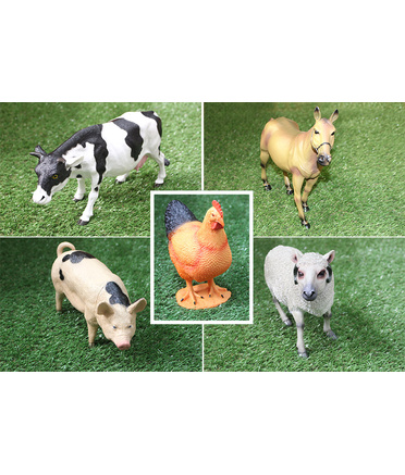 Jumbo Farm Animal Set - 5pcs